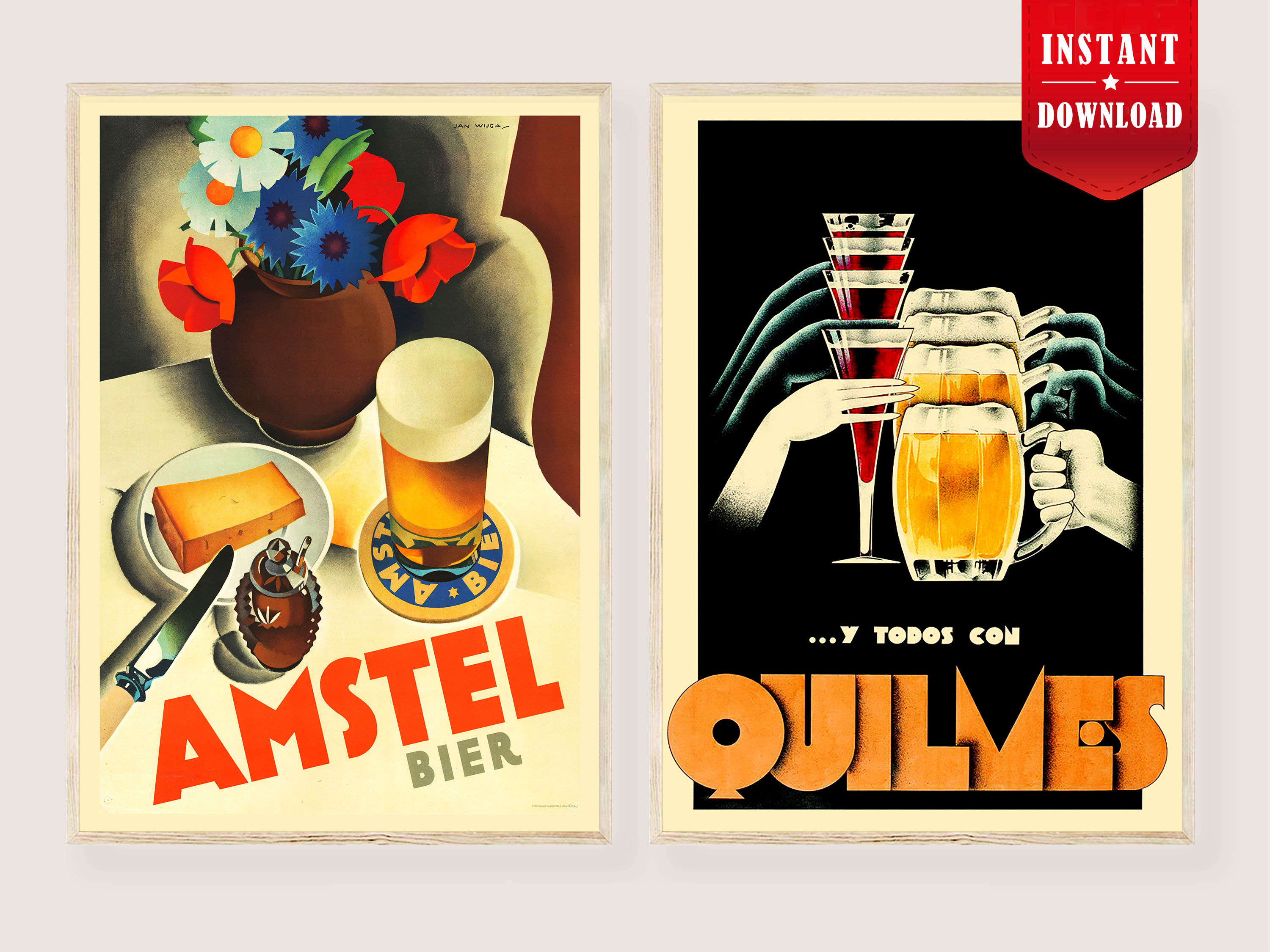 Vintage Beer Posters Download - Vintage Alcohol Poster Prints Digital ...