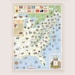 Colonial America Map Digital Art Print, Pictorial Map American Colonies ...