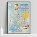 Philippines Map Art Poster Digital - Pictorial Map Philippines Map ...