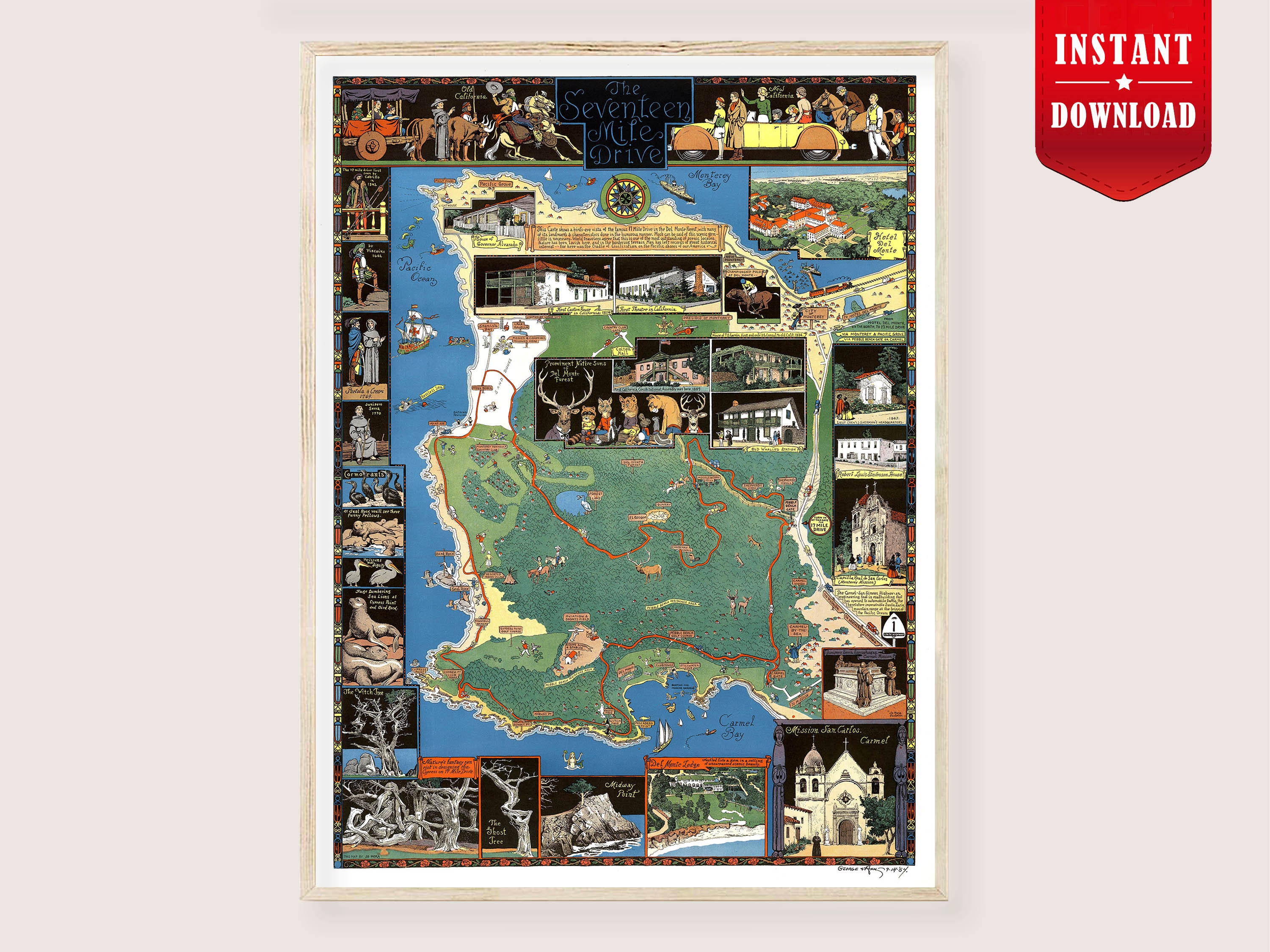 17 Mile Drive Map Printable 17 Mile Drive Guide | A Classic California