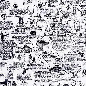 Native American Map Native American Tribes - Large Map US Print Map ...