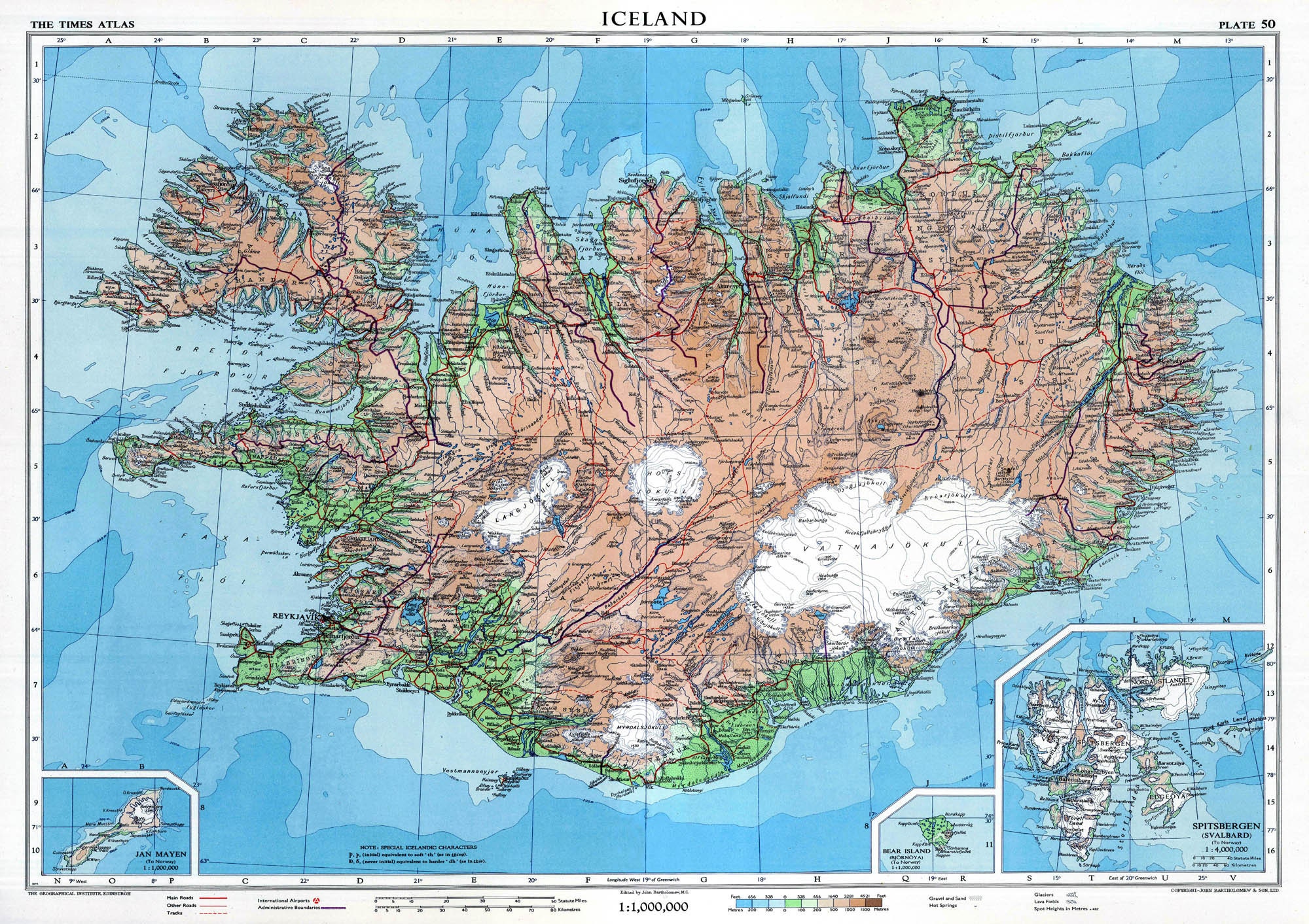 Iceland Map Art Physical Print Download Old Map of Iceland Science ...