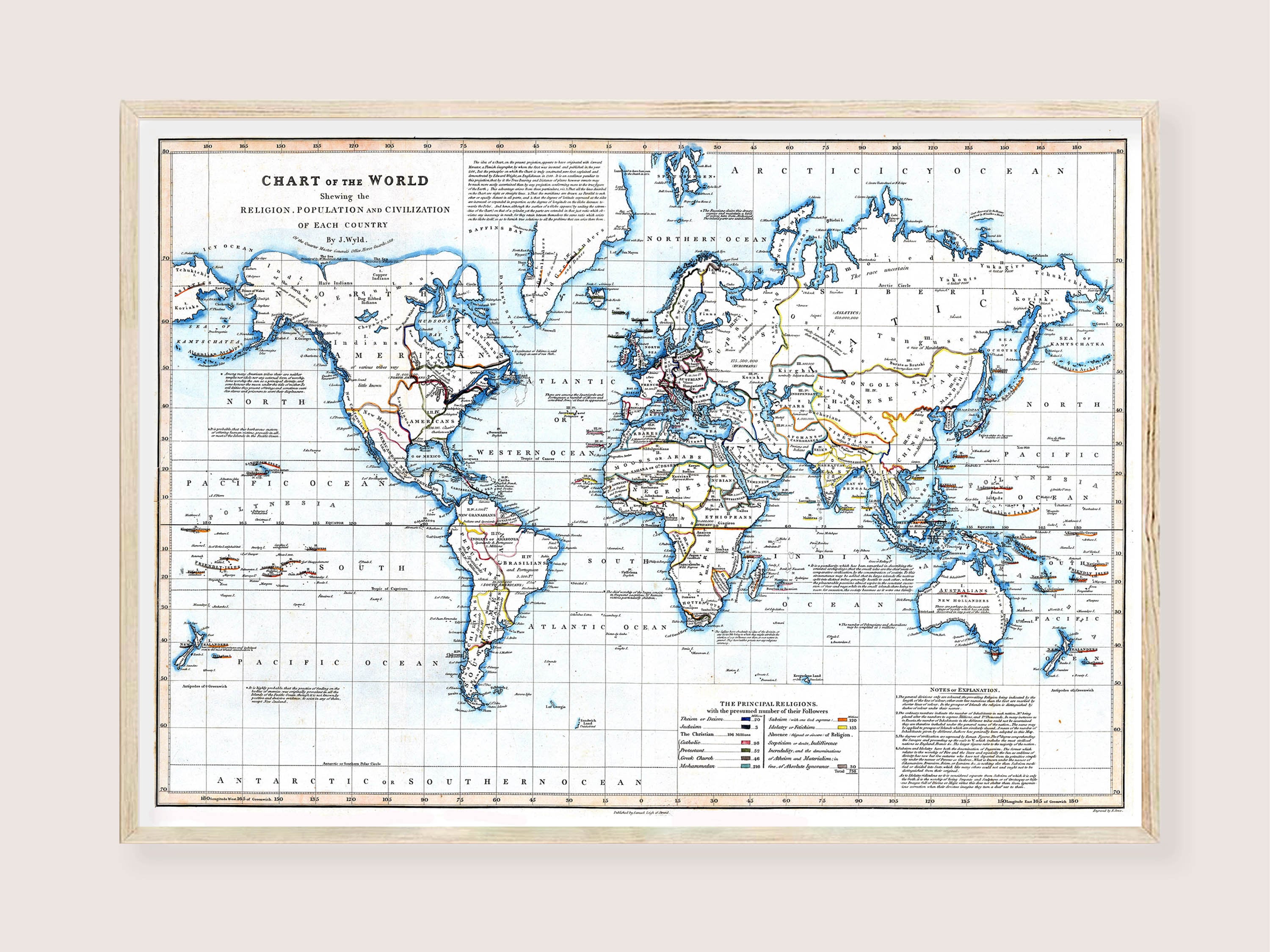 World Map Religion per Country Poster Download Biblical Map Christian ...