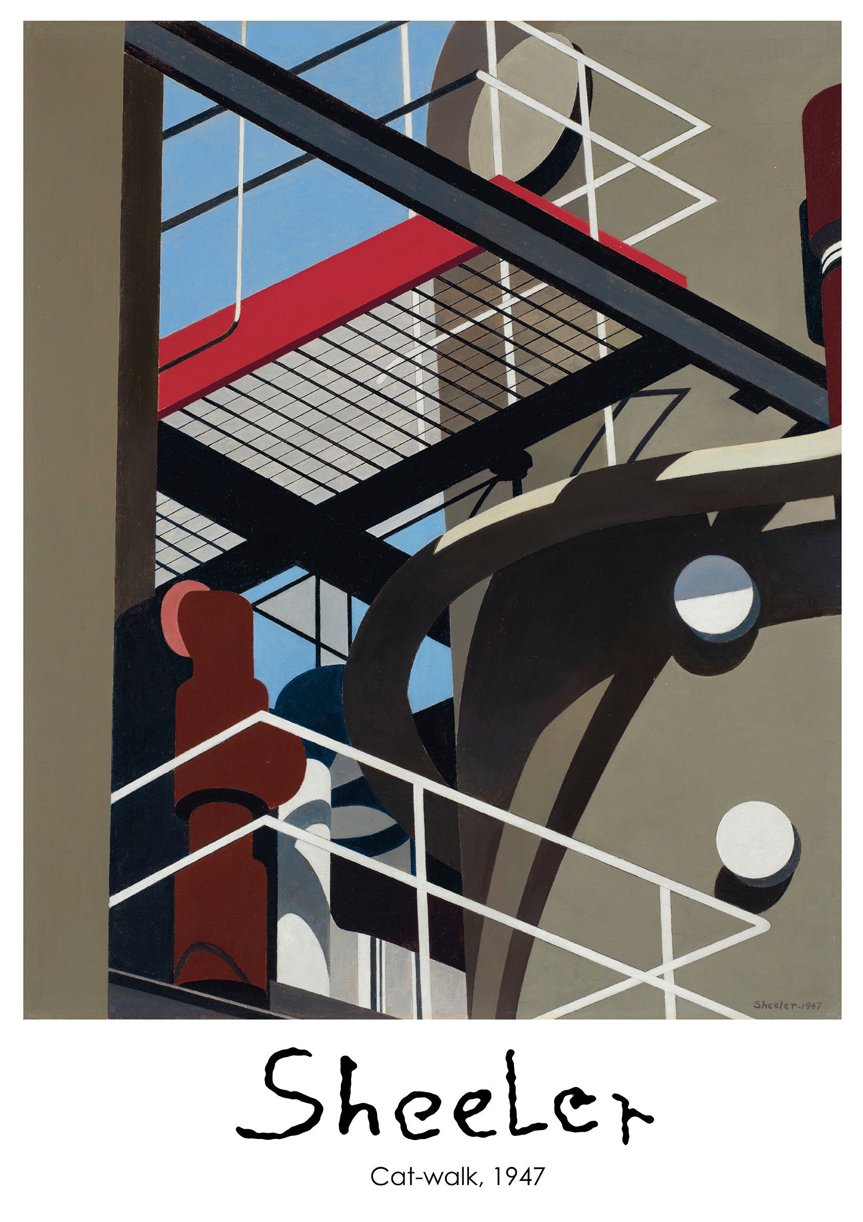 Charles Sheeler Art Exhibition Print Download Cat-walk Art Sheeler ...