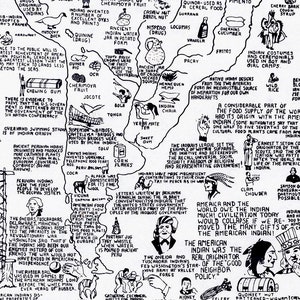 Native American Map Native American Tribes - Large Map US Print Map ...