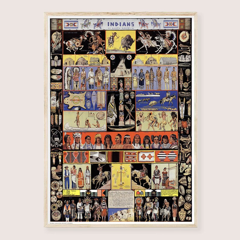 Indians of North America Map Download Native American Tribes Map US ...