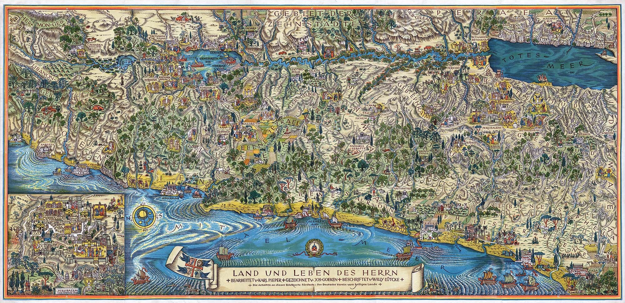 Biblical Map of Scripture World Histomap of Christian Era - Etsy