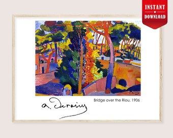 Andre Derain Poster, the Turning Road, Fauvist Print, Expressionist Art ...
