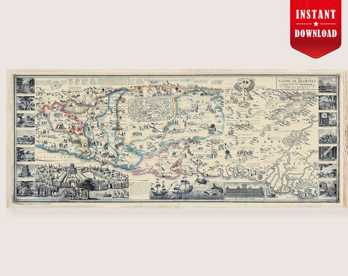 Map of Jerusalem in the Time of Jesus Christ Printable Bible Maps for ...