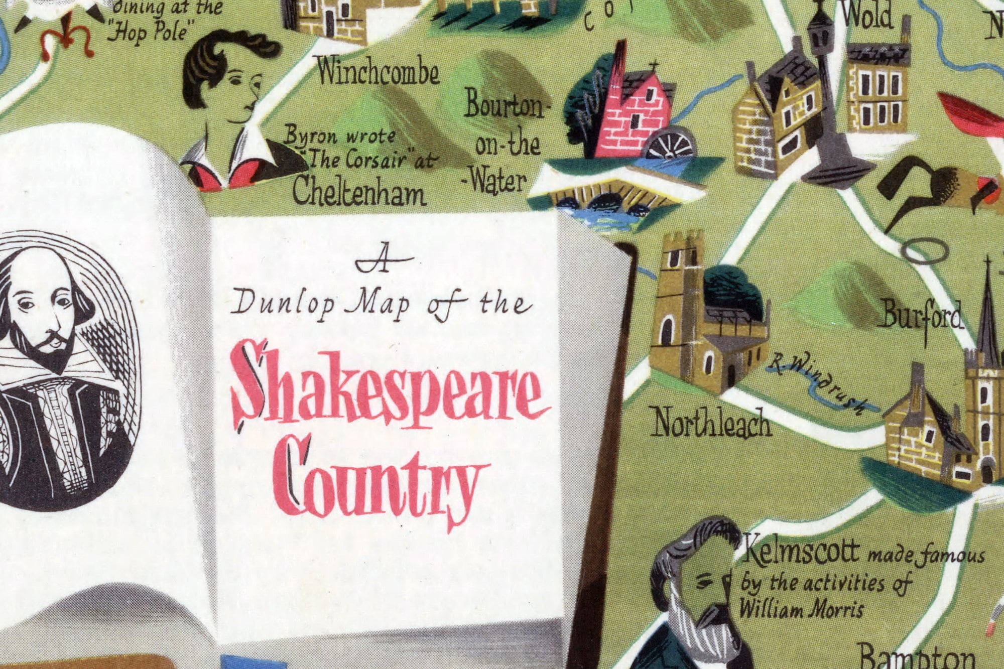 Shakespeare Plays Country Map Print Fantasy England Story Map ...