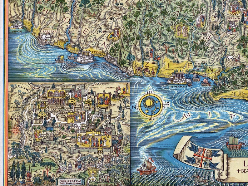 Biblical Map of Scripture World Histomap of Christian Era - Etsy