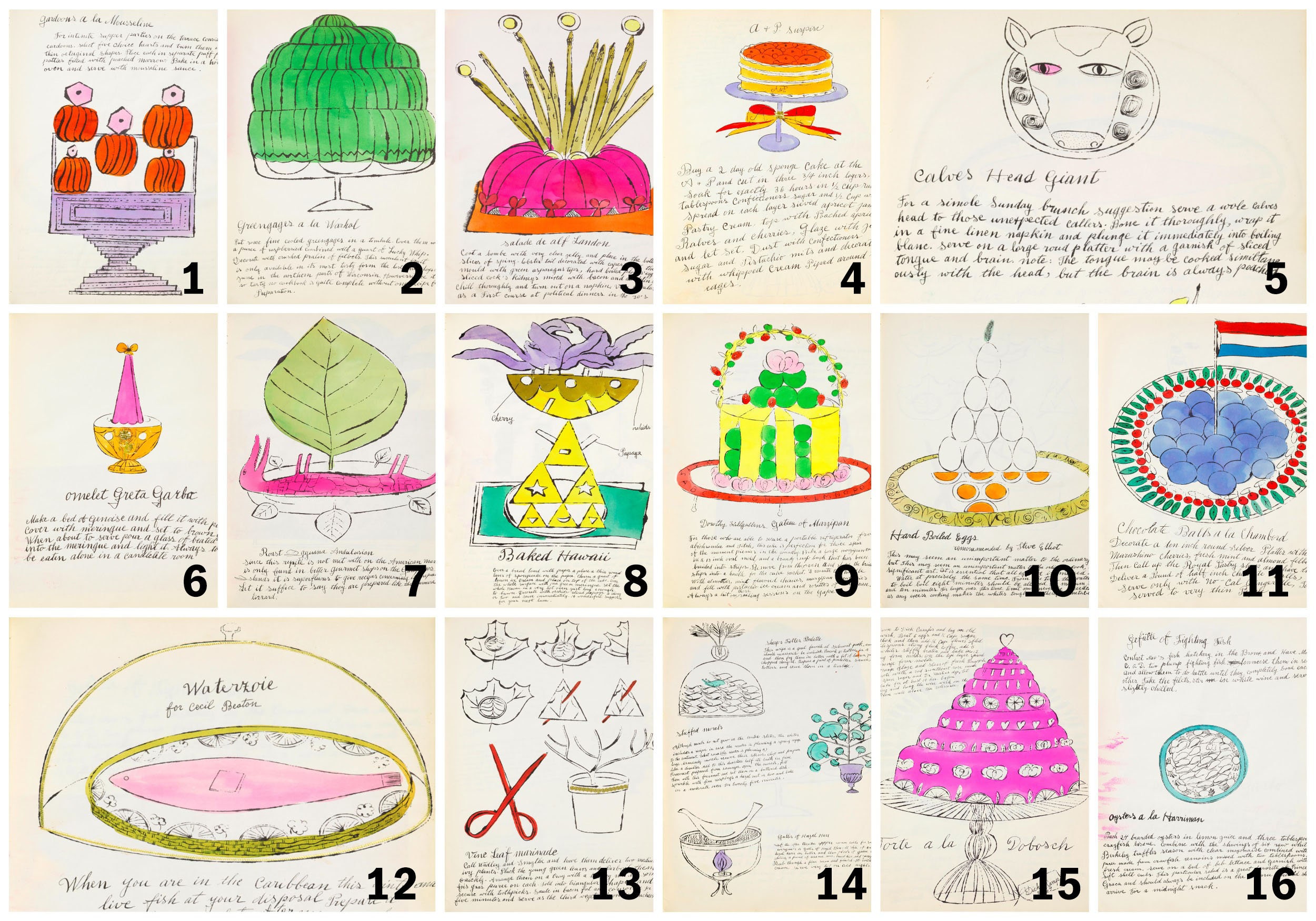 Andy Warhol Recipes Print Cookbook Posters Edition Pop Art Andy Warhol ...