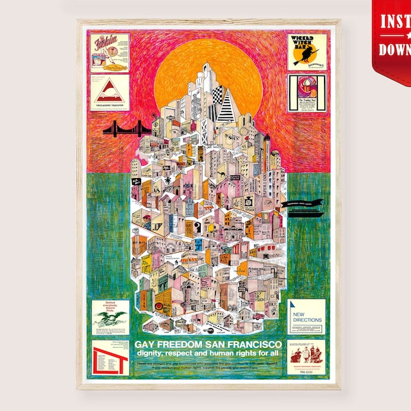 San Francisco Poster - Etsy