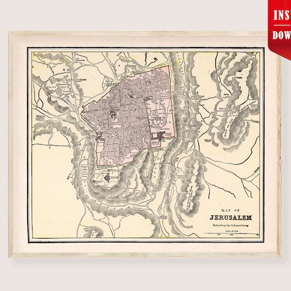 Jesus Map Biblical Histomap Download Biblical Map Christian ...