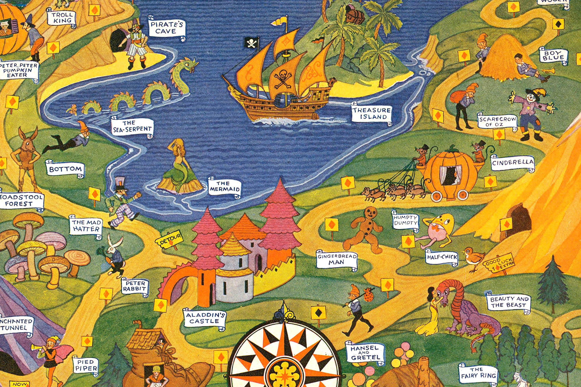 Toyland Map Print Download - Land of Fairy Tale Kids Poster Digital ...