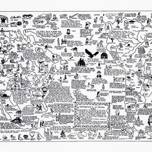 Native American Map Native American Tribes - Large Map US Print Map ...