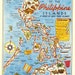Philippines Map Art Poster Digital - Pictorial Map Philippines Map ...