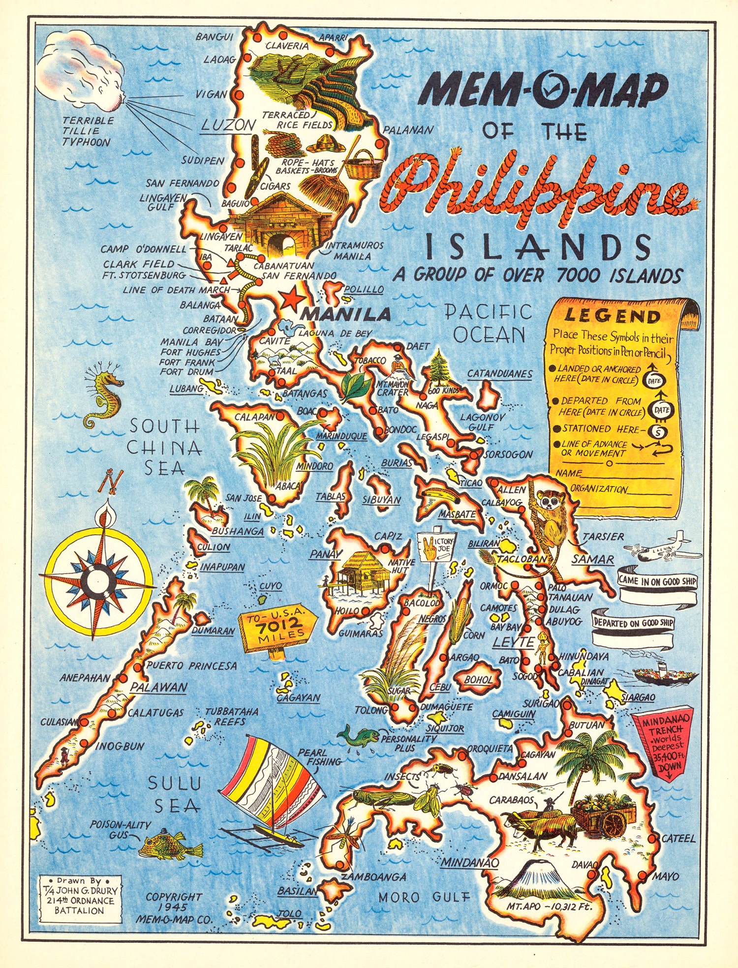 Philippines Map Art Poster Digital - Pictorial Map Philippines Map ...