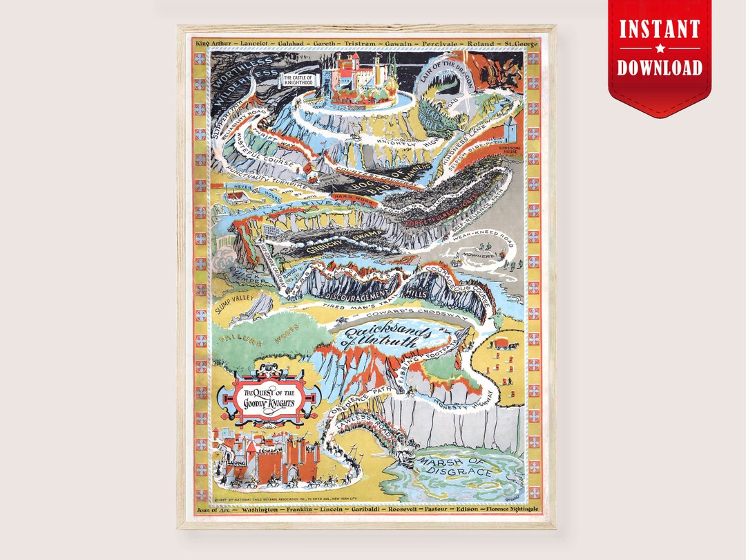 Path to Knighthood Poster Digital - Quest of Goodly Knights, Path to ...