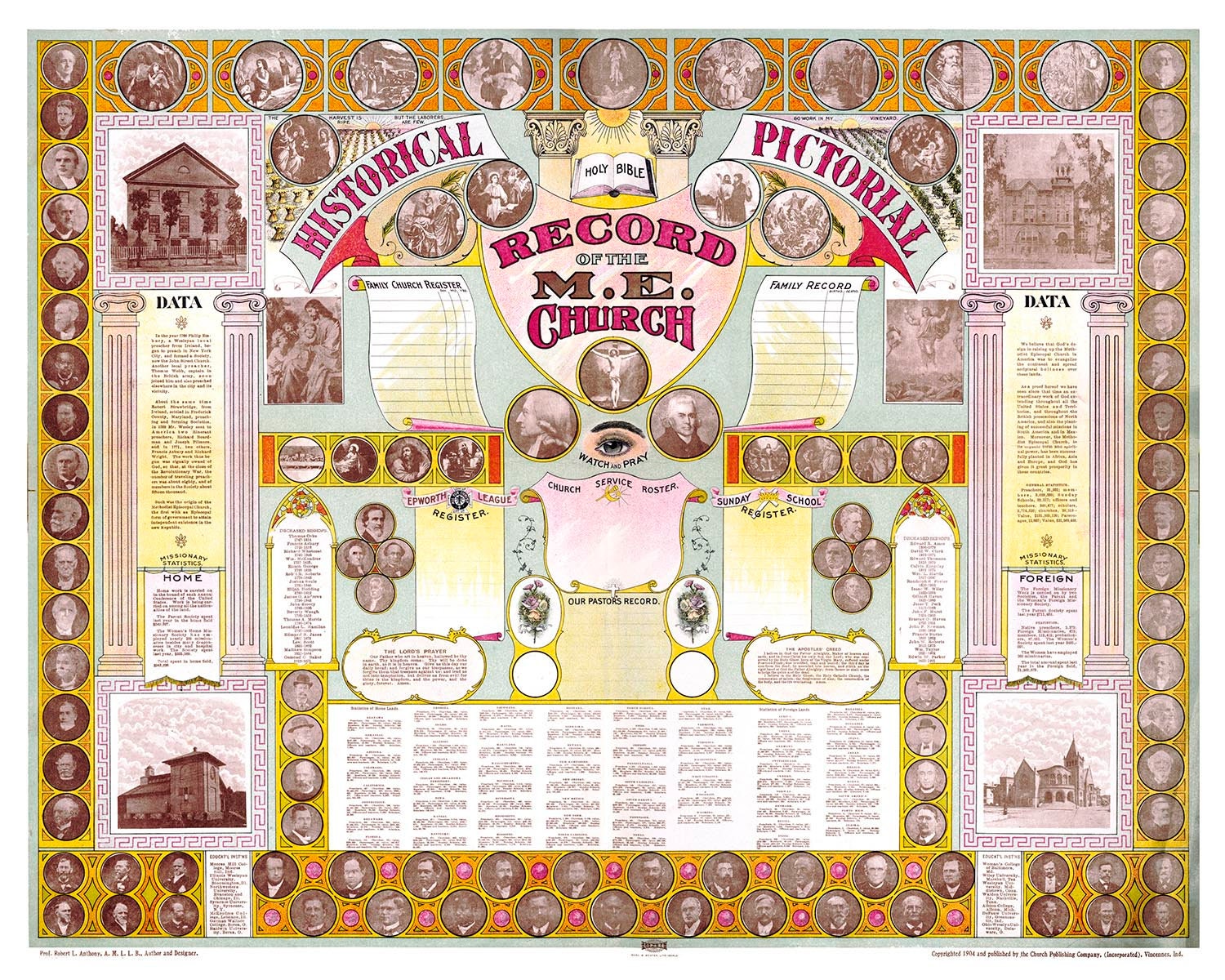 M.E. Church History Map Old Church Biblical Histomap Chronological Map ...