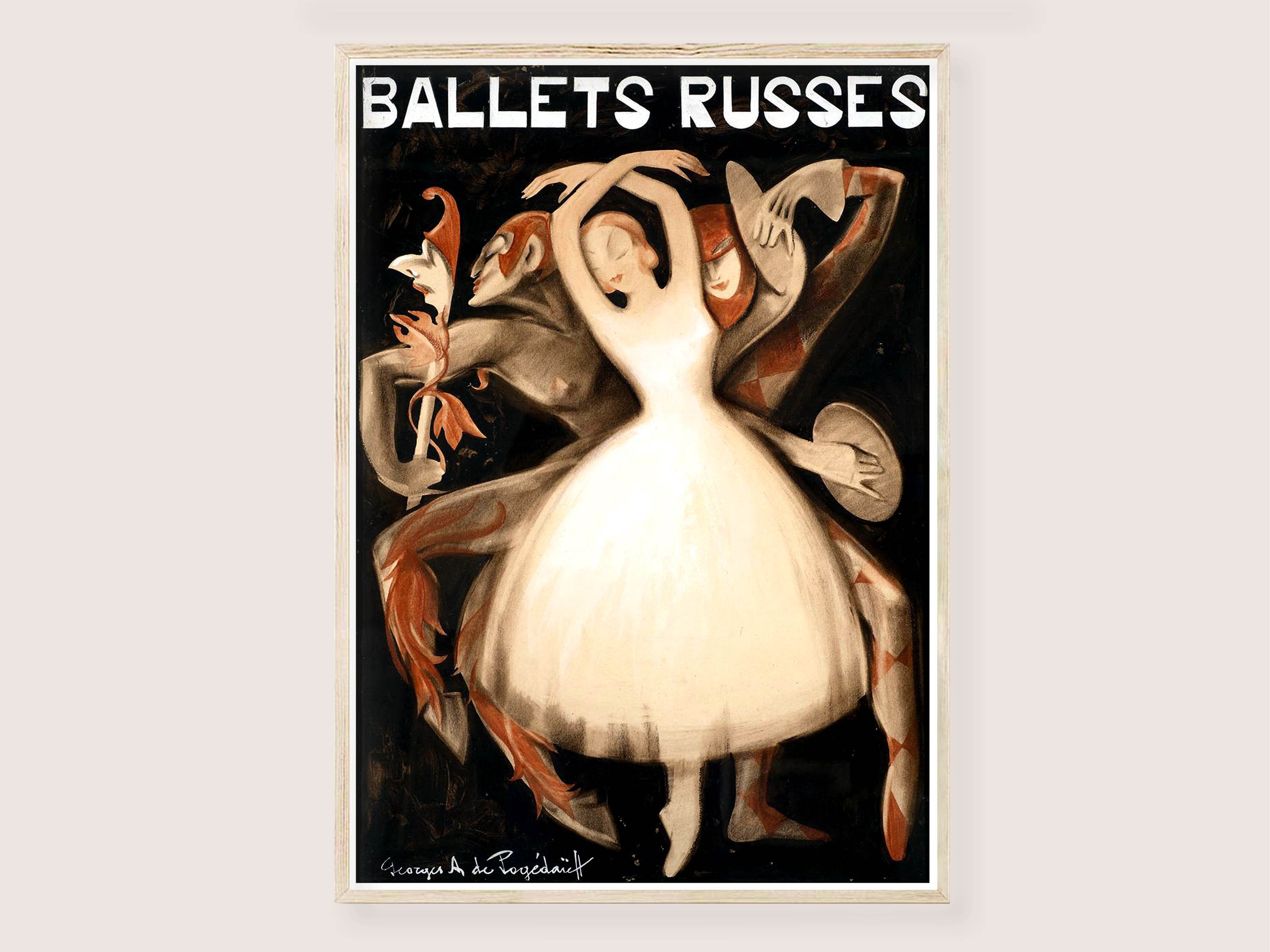 Russian Ballet Posters Digital Vintage Art Prints Retro - Etsy
