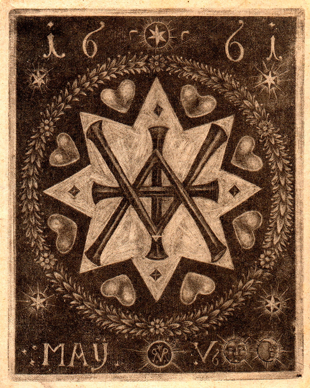 Masonic Symbol, Vintage Masonic Lithography Freemasonry Art Franc ...