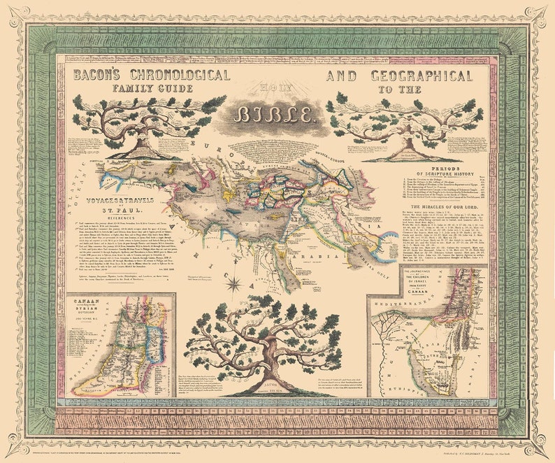 Biblical Map Geography Histomap Download - Biblical Map Christian ...
