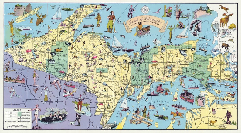 Land of Hiawatha American Indians Map Download Native American Tribes ...