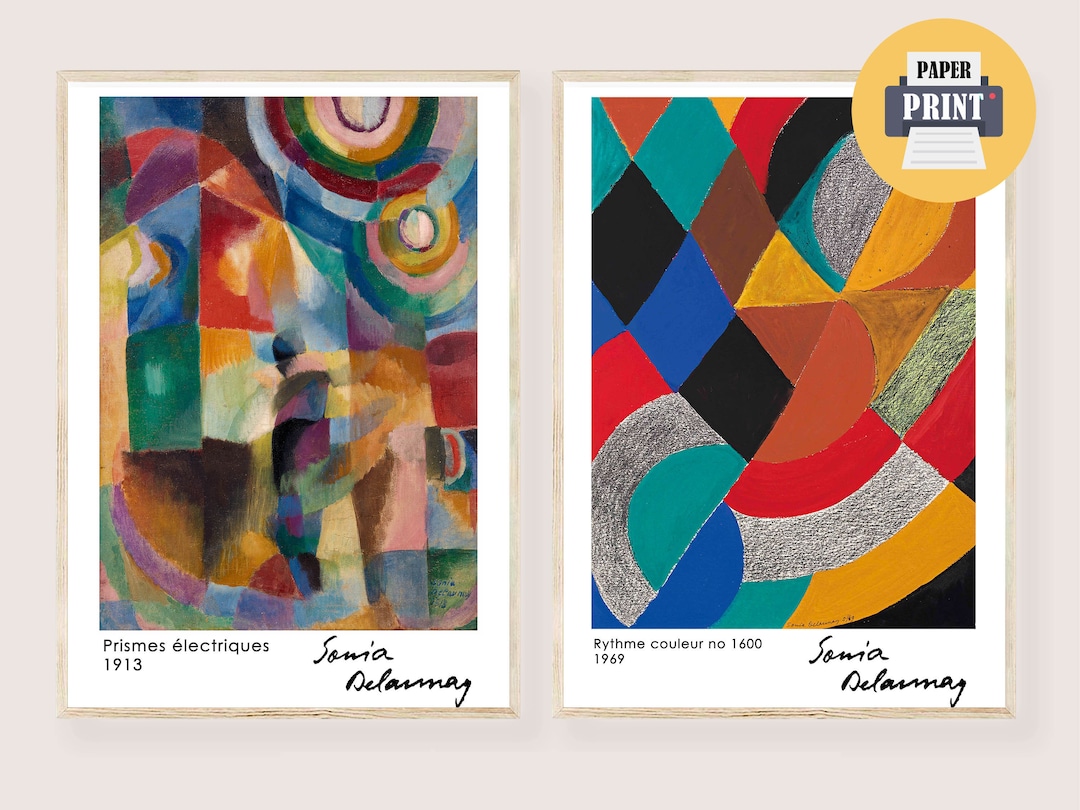 Sonia Delaunay Print Art Museum Posters - Woman Abstract Art Delaunay ...