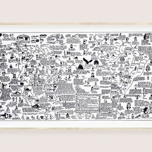 Native American Map Native American Tribes - Large Map US Print Map ...