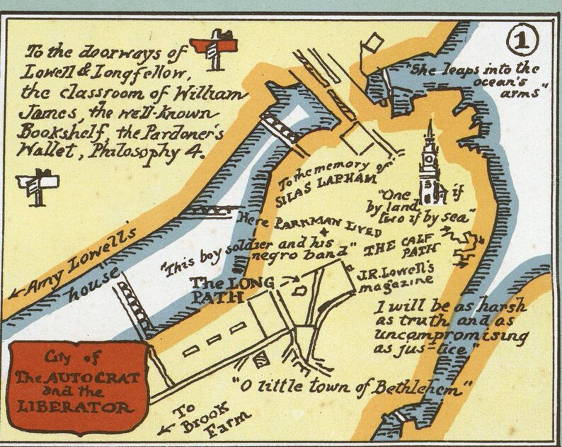 Booklovers Map of America Download Retro America Pictorial Map USA ...