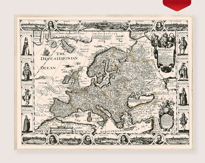 EUROPE Old Map of Europe 1928 Original Vintage Political Map of Europe ...