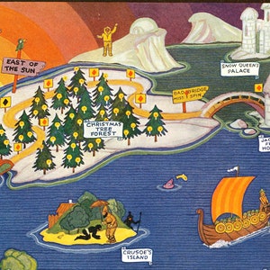 Toyland Map Print Download - Land of Fairy Tale Kids Poster Digital ...