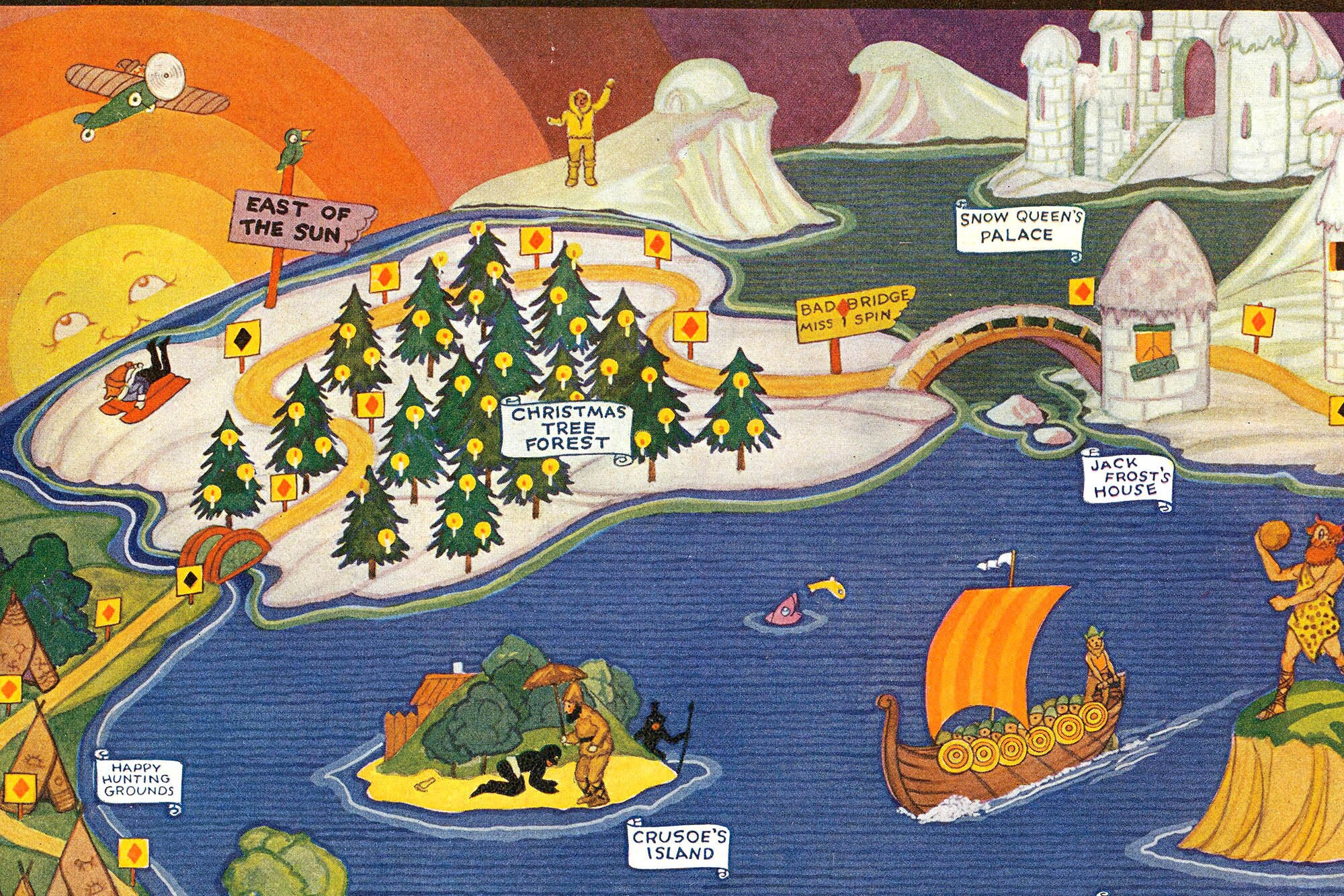 Toyland Map Print Download - Land of Fairy Tale Kids Poster Digital ...
