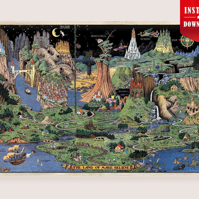 Fairy Tale Folk Art Print - Etsy