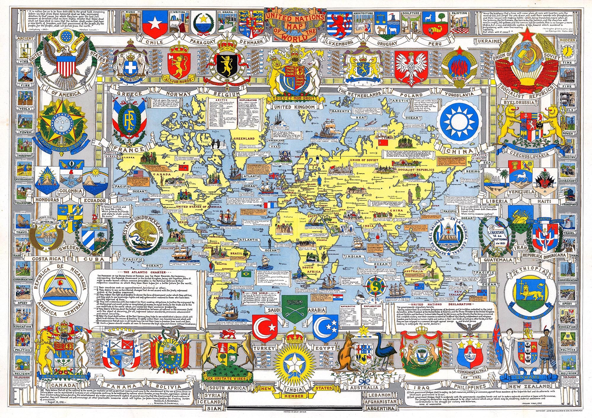 World Map United Nations Print Digital World Map UN - Etsy
