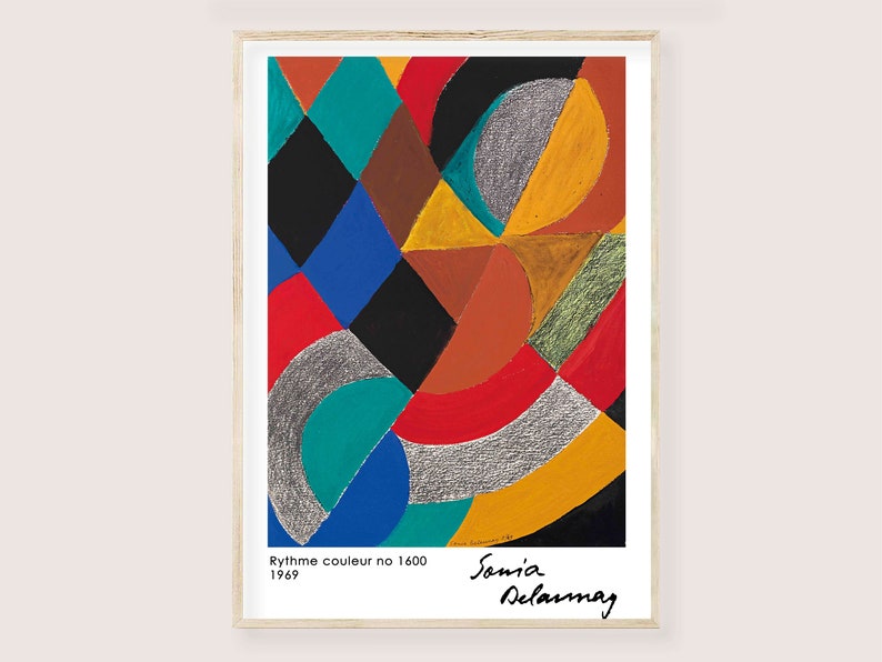 Sonia Delaunay Print Art Museum Posters Woman Abstract Art - Etsy