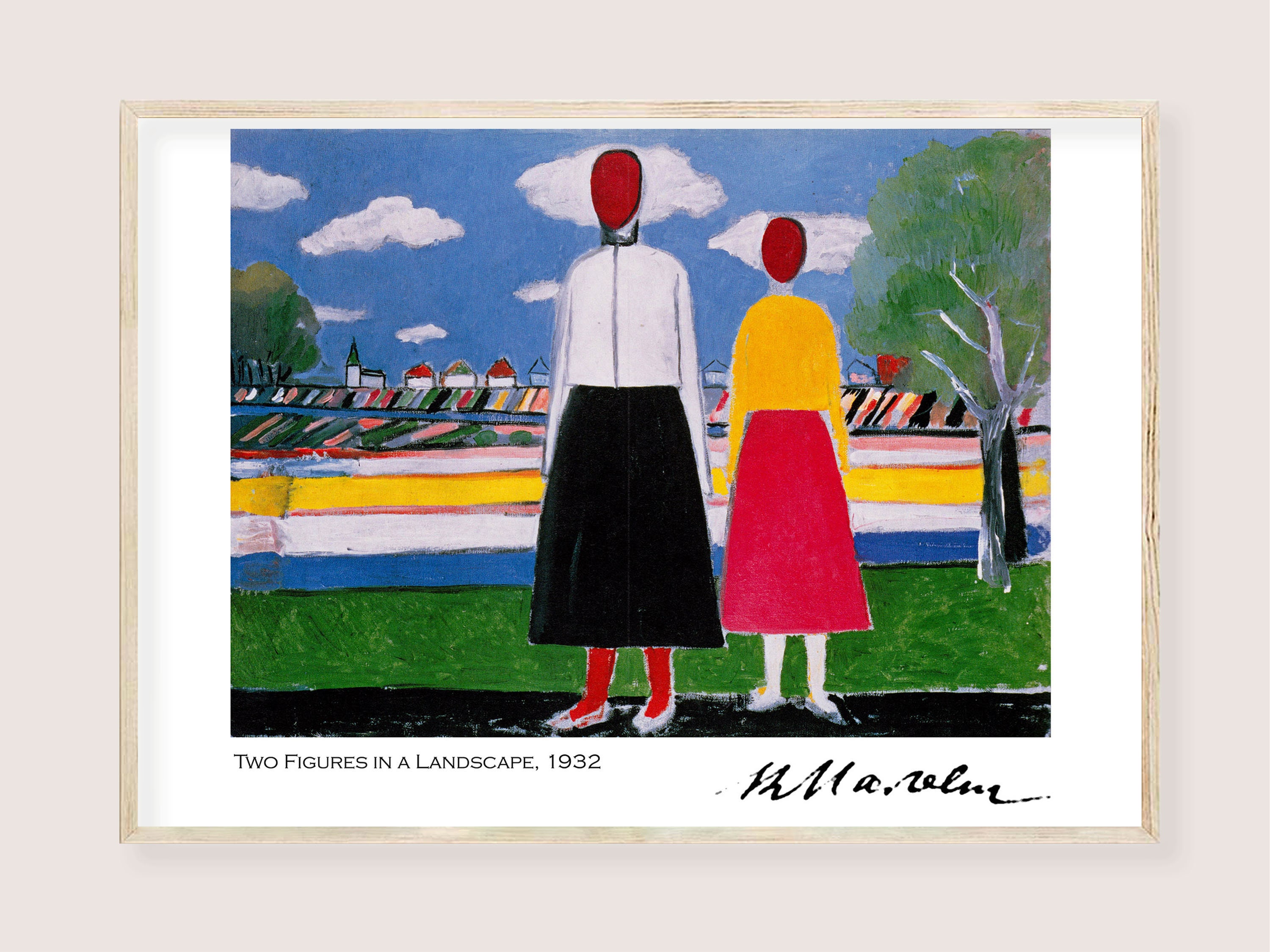 Kazimir Malevich Poster Two Figures - Suprematist Art Modern Gallery ...