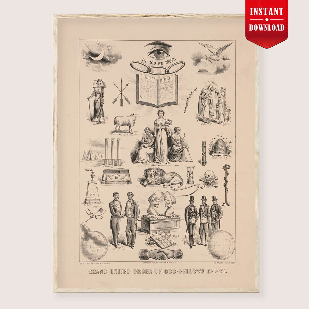 Master Mason Certificate Freemason Poster Fellow Chart Membership ...