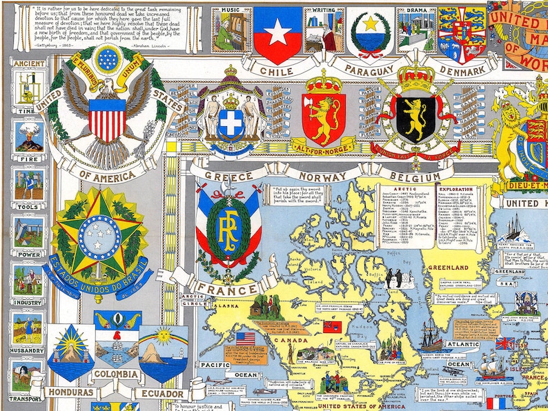 World Map United Nations Print Digital World Map UN - Etsy