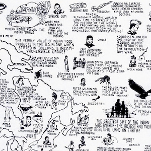 Native American Map Native American Tribes - Large Map US Print Map ...