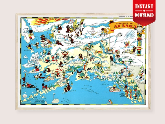 Alaska Travel Map Alaska