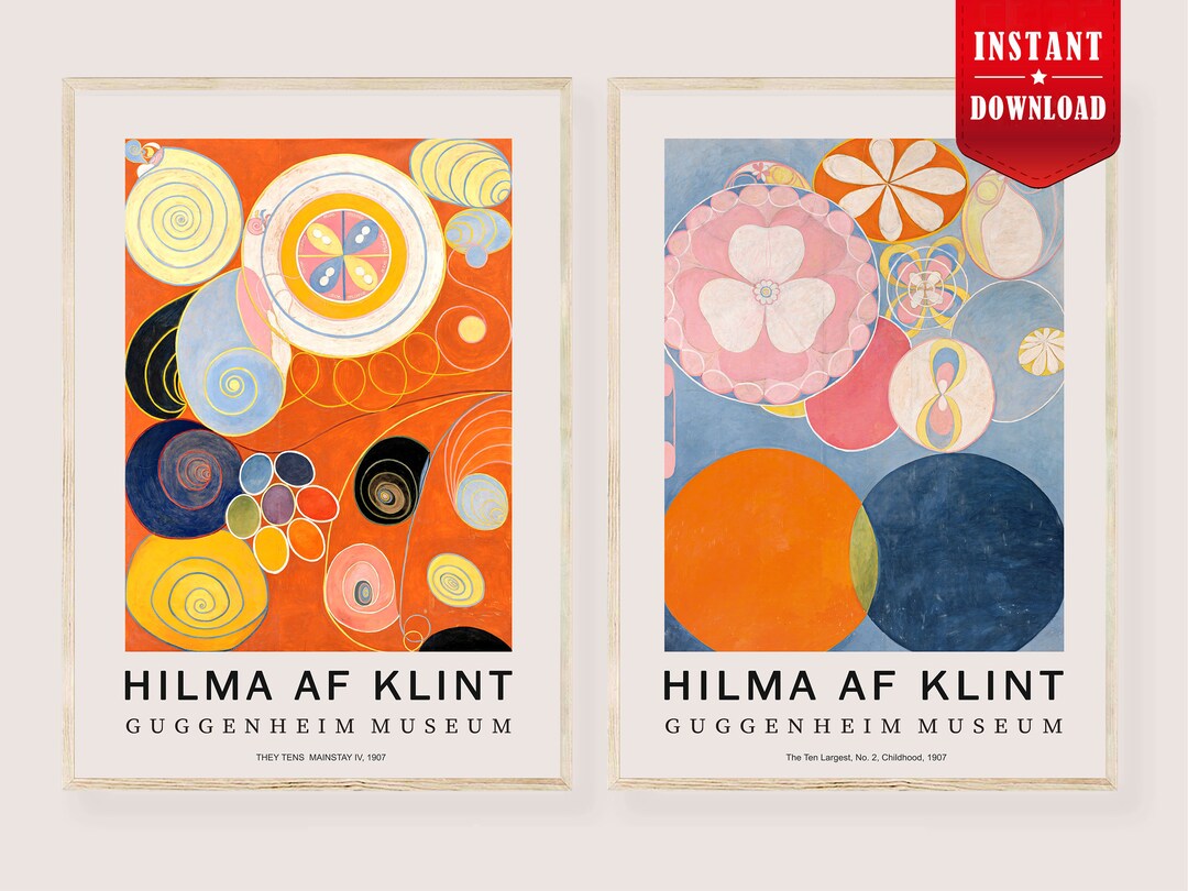 Hilma Af Klint Prints Abstract Art- Hilma Af Klint Posters the Ten ...