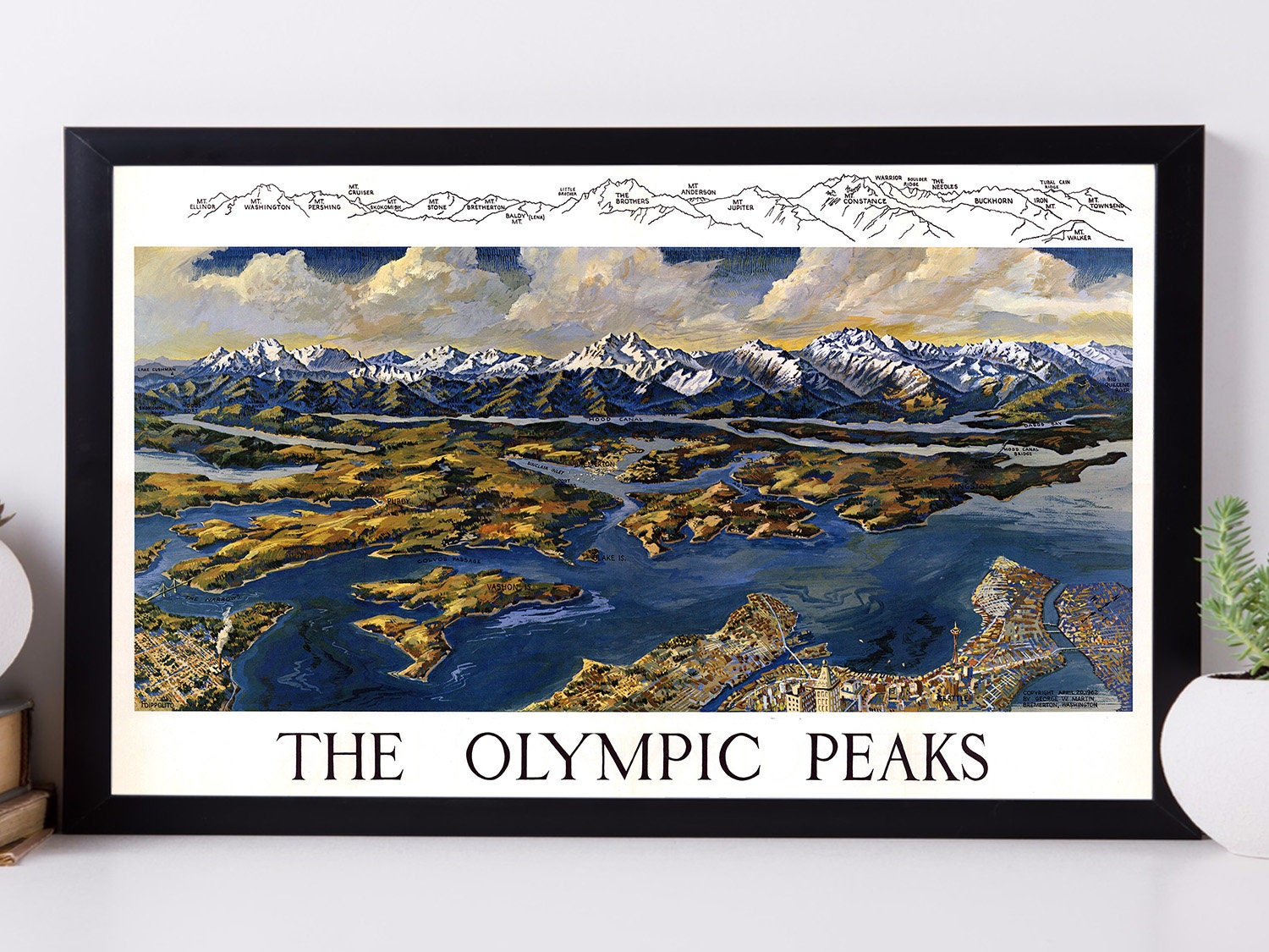 Olympic Mountain Range Map
