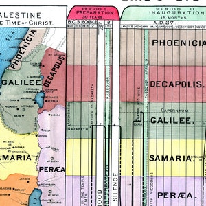 Jesus Map Biblical Histomap Download - Biblical Map Christian ...
