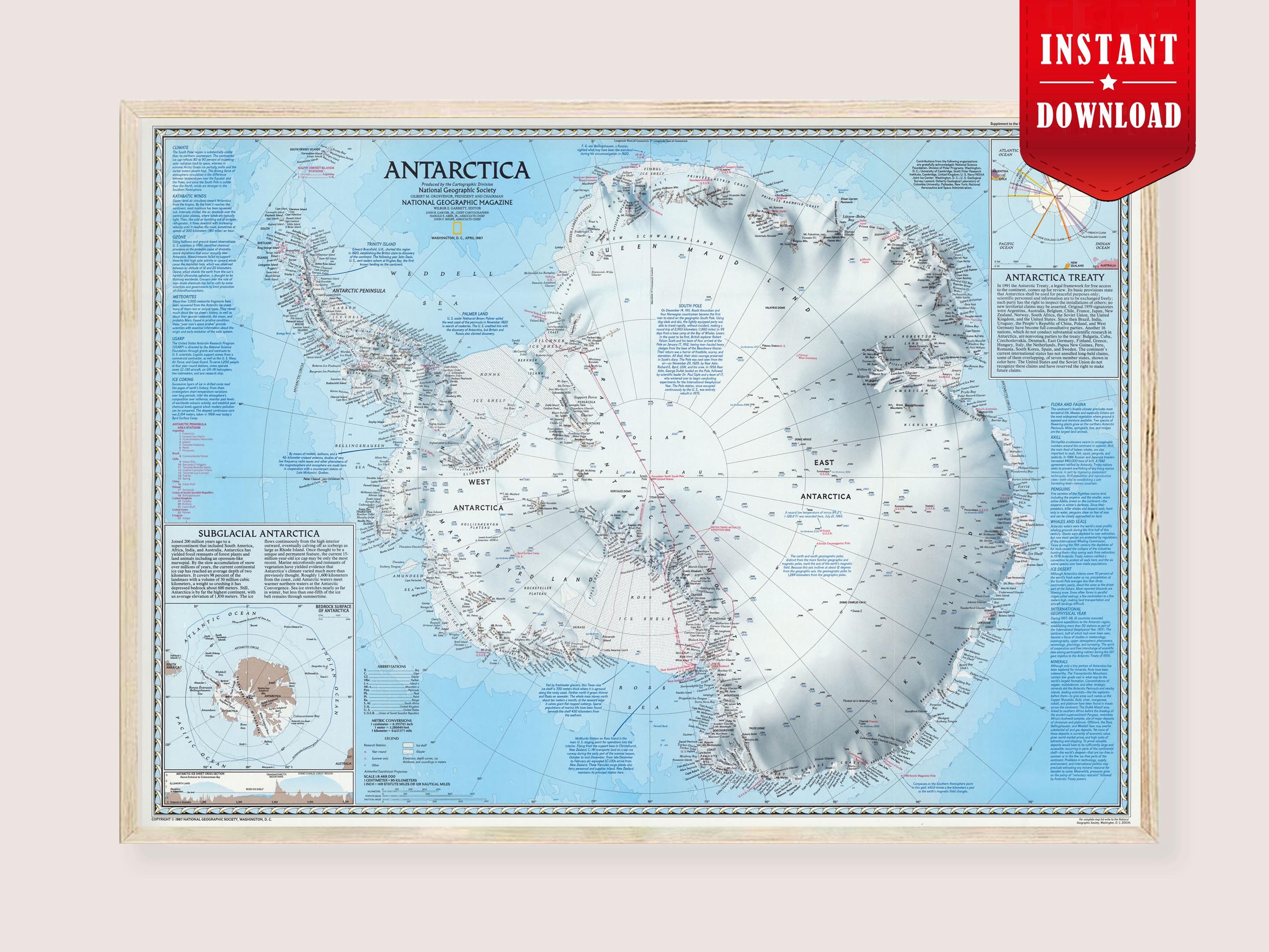 Antarctic Region Map