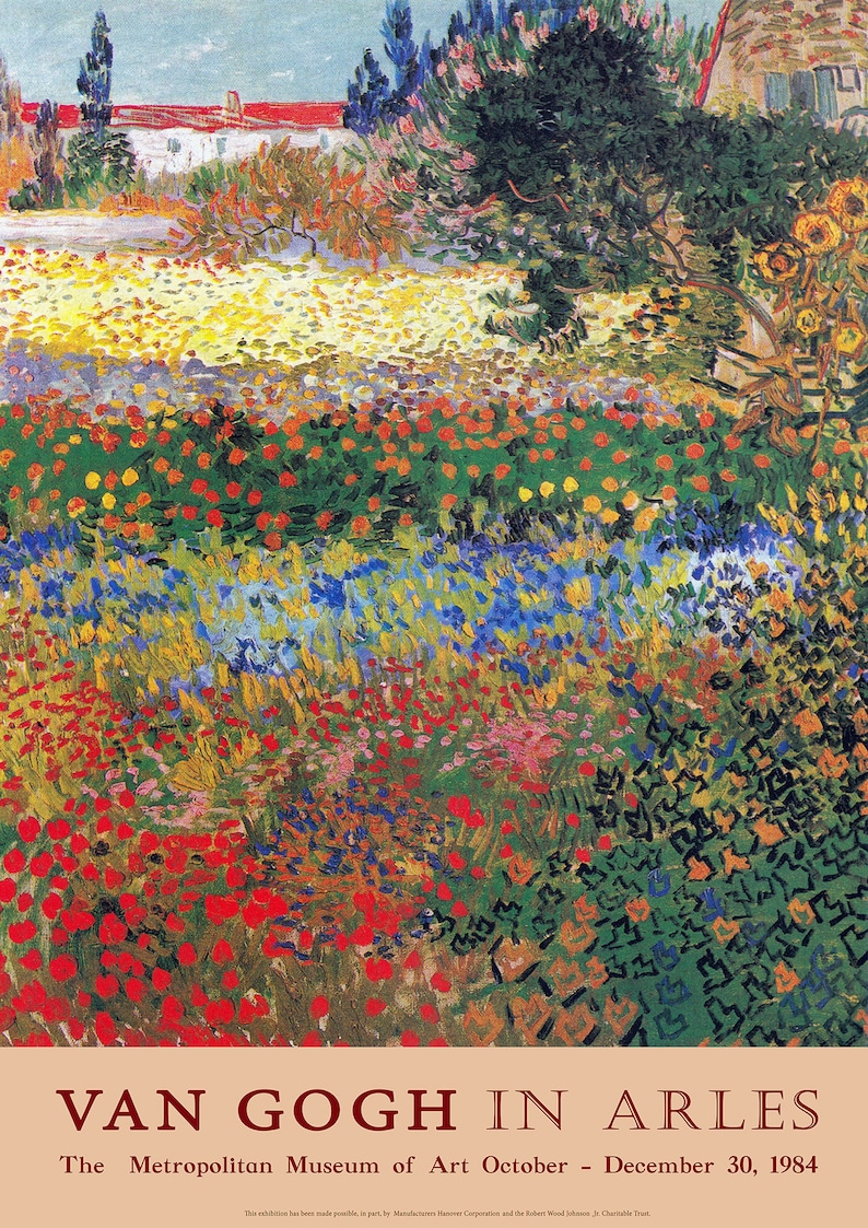 Van Gogh in Arles Print Digital - Van Gogh in Arles Exhibition Poster ...