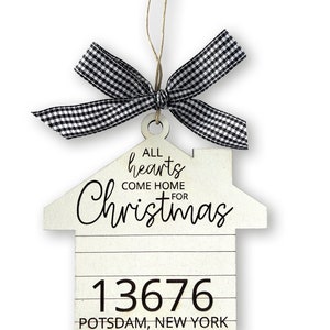 Zip Code House Christmas Ornament SVG Bundle , All Hearts Come Home for ...
