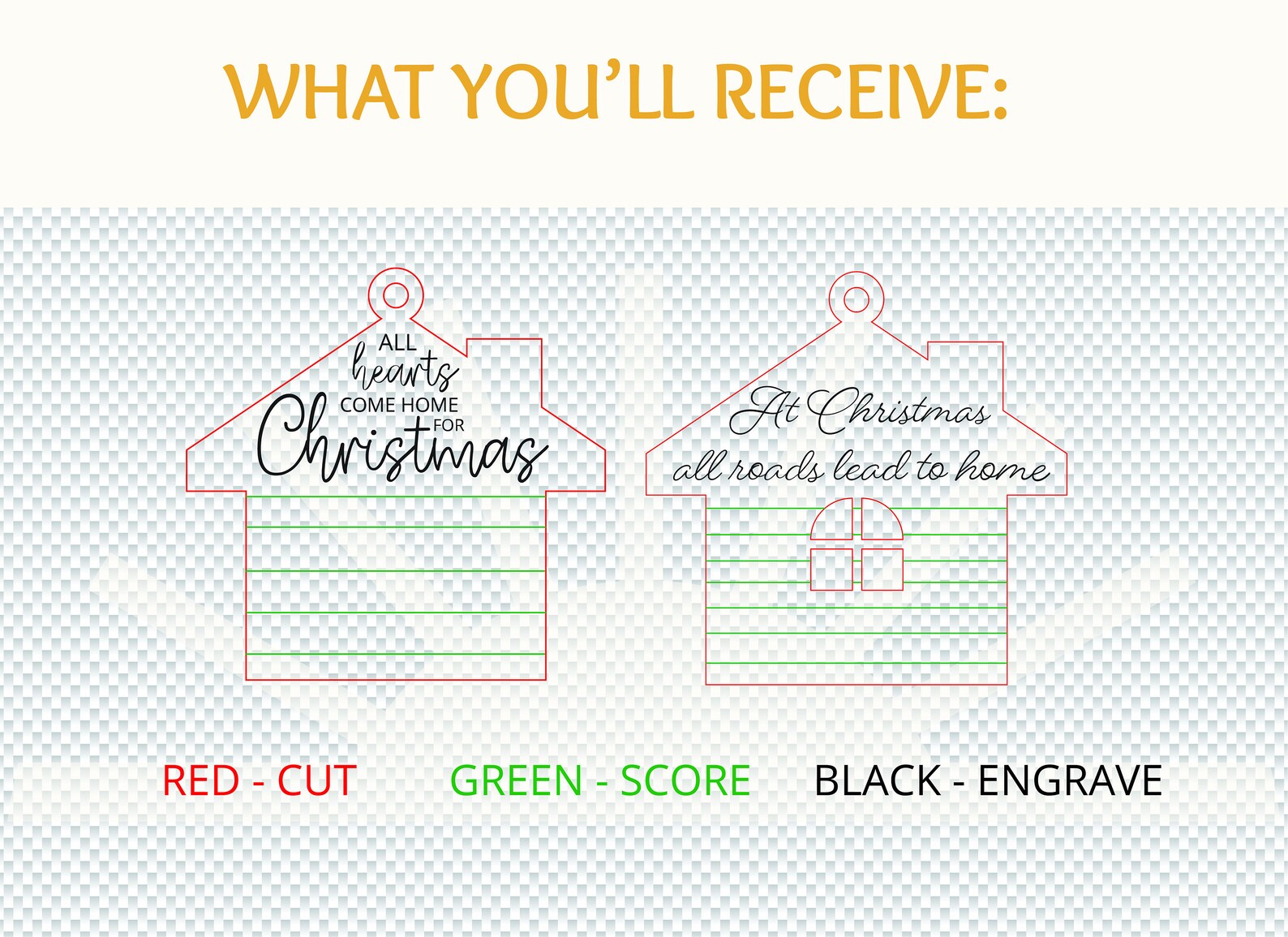 Zip Code House Christmas Ornament SVG Bundle All Hearts Come - Etsy