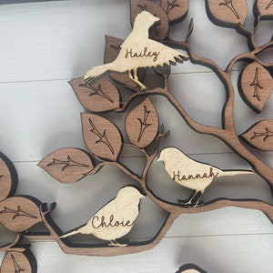 Family Tree With Birds SVG File, File Comes With 6 Bird Options for ...